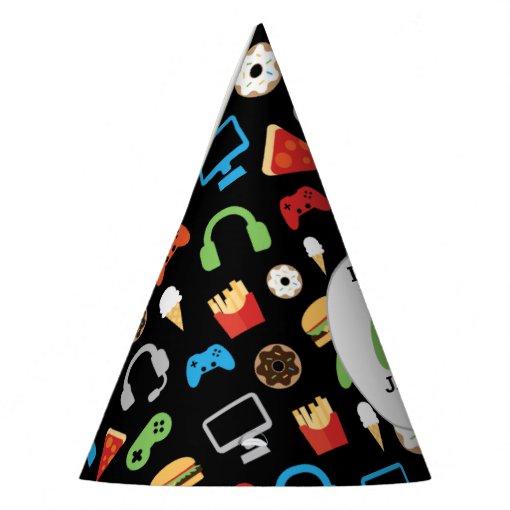 Video Game Party Level Up Kids Birthday Gamer Party Hat | Zazzle