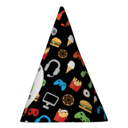 Video Game Party Level Up Kids Birthday Gamer Party Hat | Zazzle