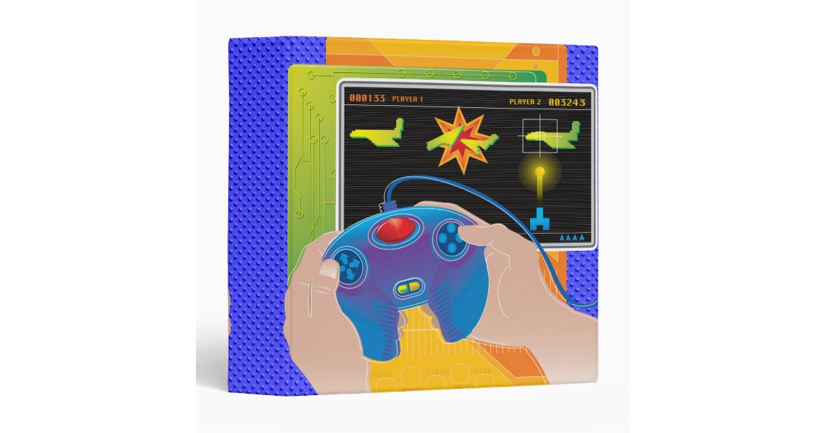 video game player gamer notebook binder | Zazzle