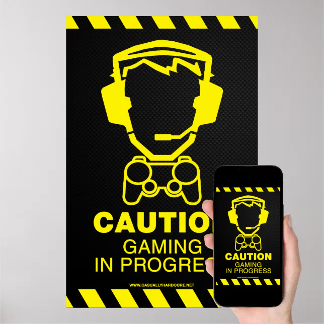 Video Game Poster - Gaming In Progress | Zazzle