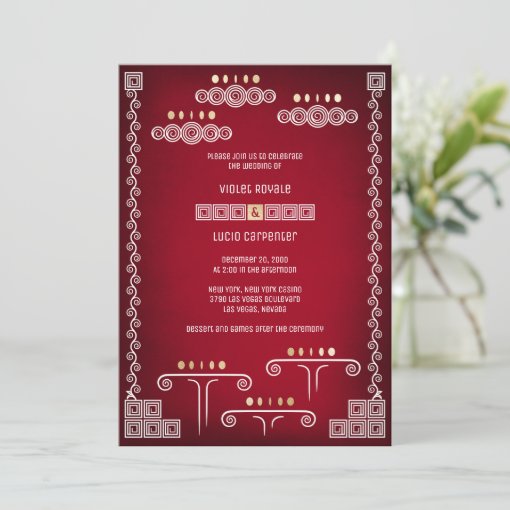 Video Game Super Geek Red Gaming Wedding Invitation | Zazzle