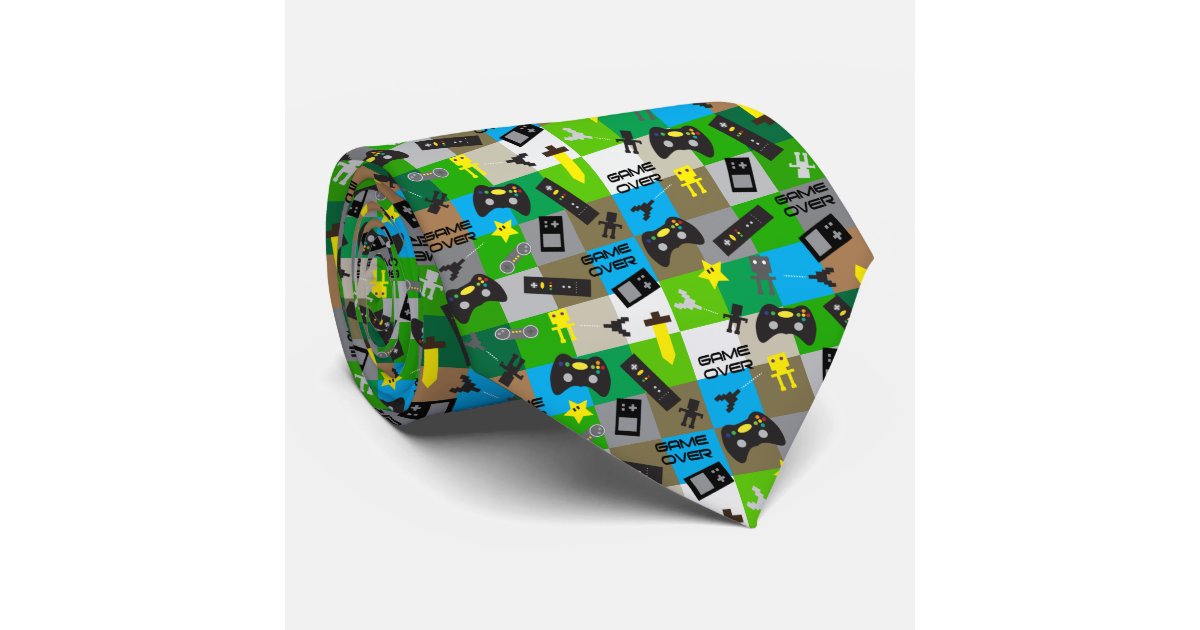 Video Game Theme Gamer Neckwear | Zazzle