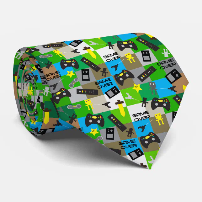 Video Game Theme Gamer Neckwear | Zazzle