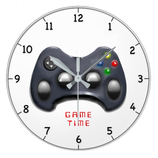 video gamer gift large clock | Zazzle.com