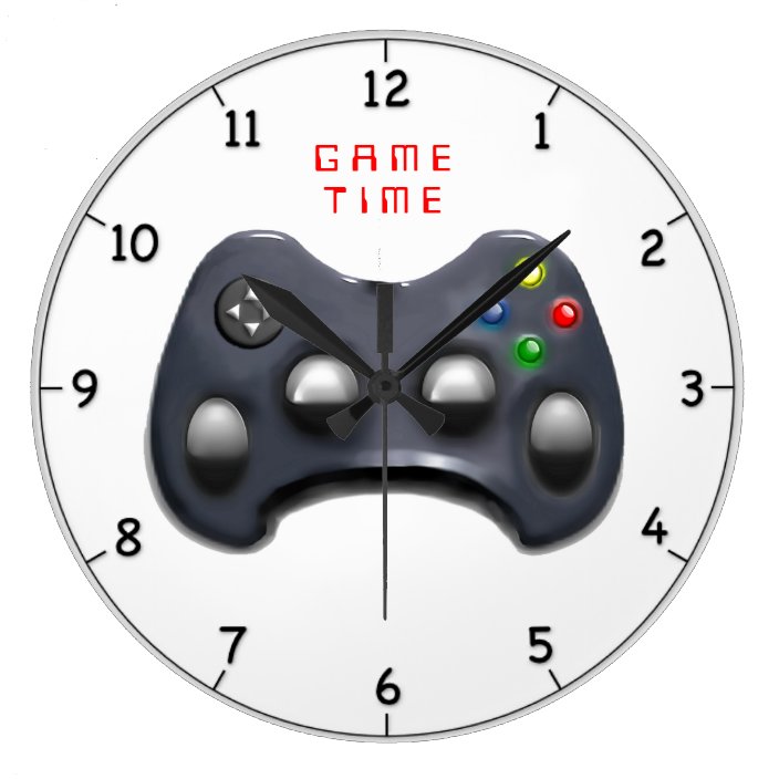 video gamer gifts large clock | Zazzle.com