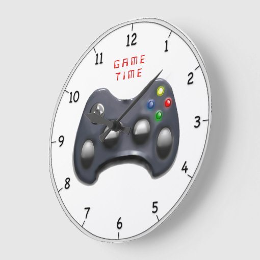 Video Gamer Gifts Large Clock | Zazzle