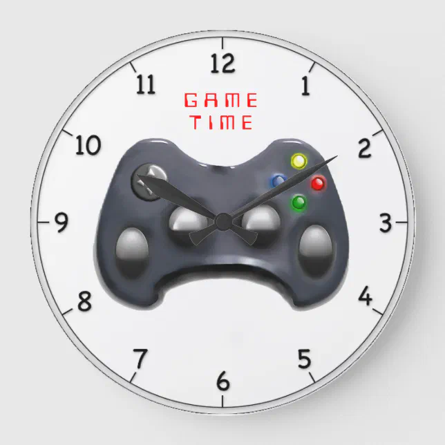 Video Gamer Gifts Large Clock | Zazzle
