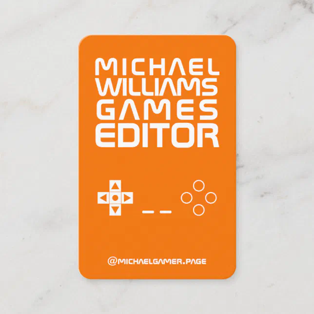 Video games pad console style look business card | Zazzle