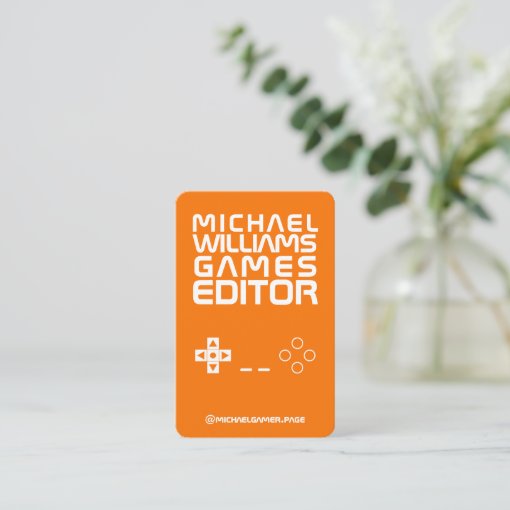 Video games pad console style look business card | Zazzle
