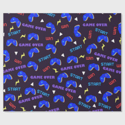Video Games Pattern Game Lover Wrapping Paper | Zazzle