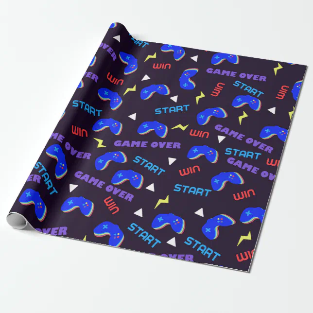 Video Games Pattern Game Lover Wrapping Paper | Zazzle