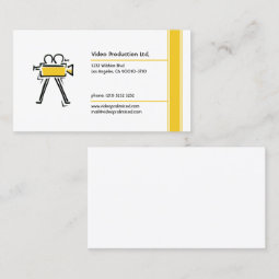 Video Production Business Card | Zazzle