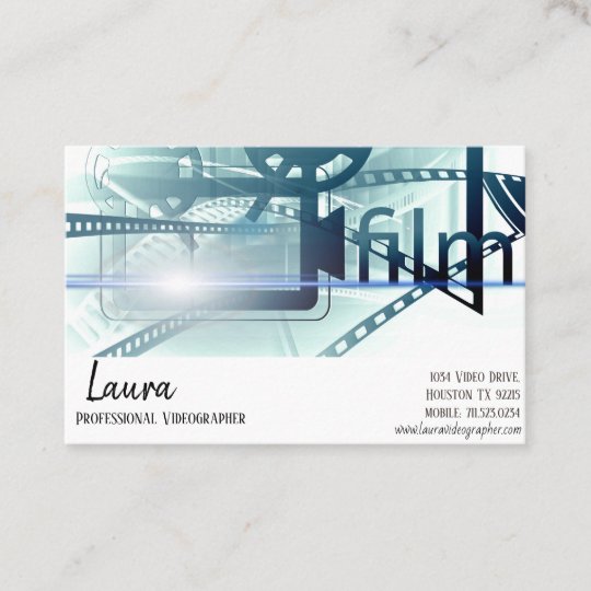 Videographer Business Card | Zazzle.com