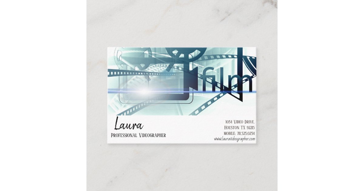 Videographer Business Card | Zazzle.com