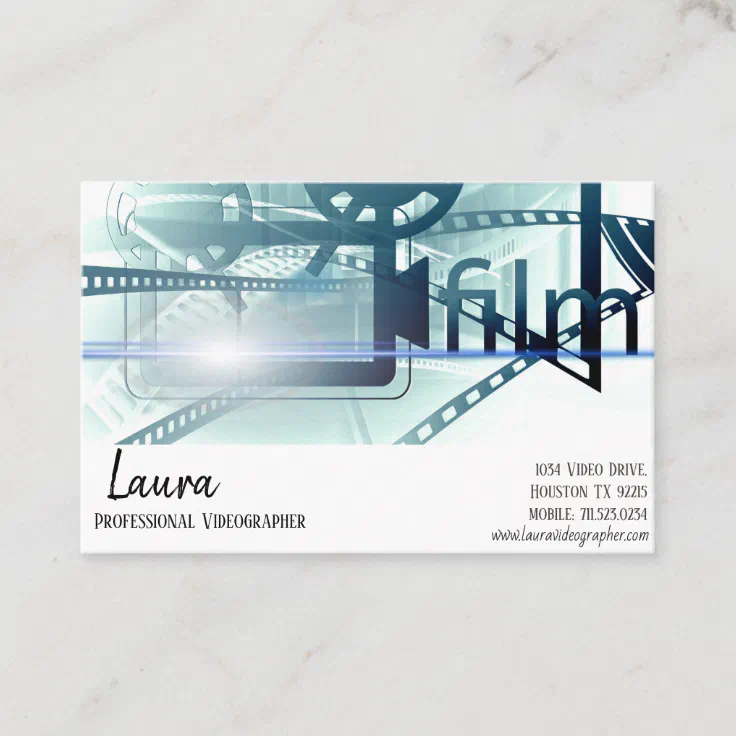 Videographer Business Card | Zazzle