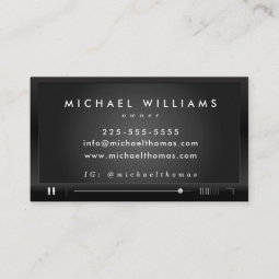 Videographer Business Cards | Zazzle