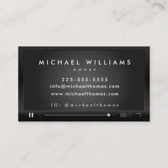 Videographer Business Cards | Zazzle
