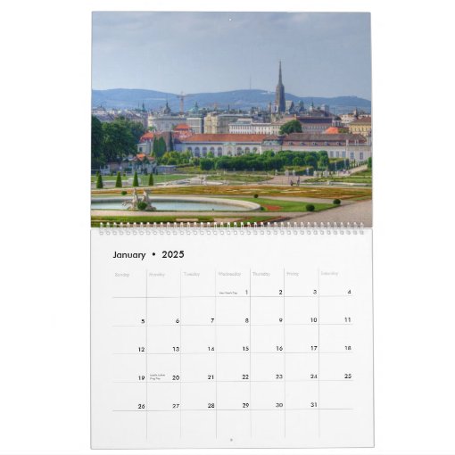 Vienna Austria 24 Month Calendar | Zazzle