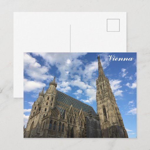 Vienna Austria St. Stephens Cathedral Travel Photo Postcard | Zazzle