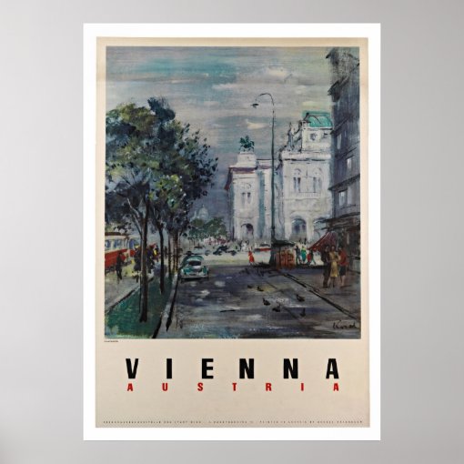 Vienna Austria - Vintage Travel Posters | Zazzle