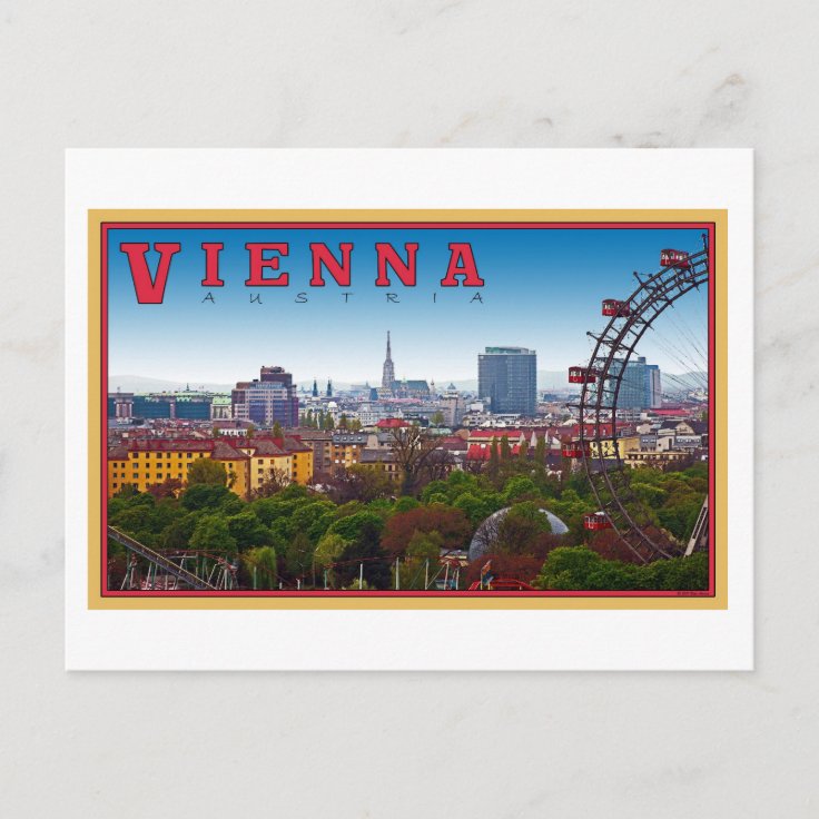 Vienna - Cityscape Postcard | Zazzle
