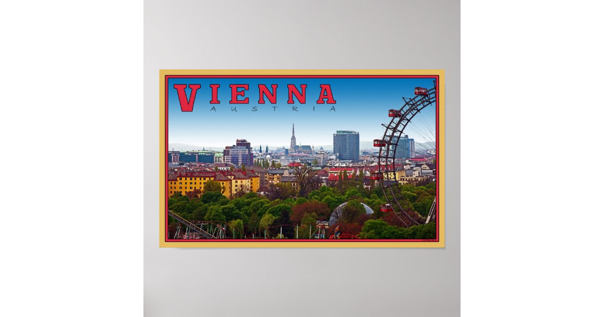 Vienna - Cityscape Poster | Zazzle