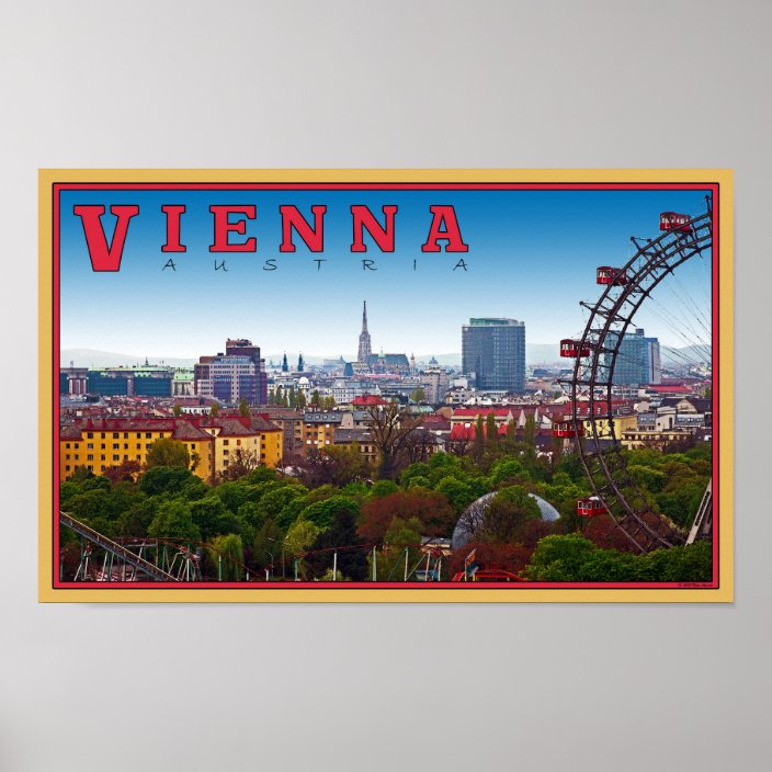 Vienna - Cityscape Poster | Zazzle.com