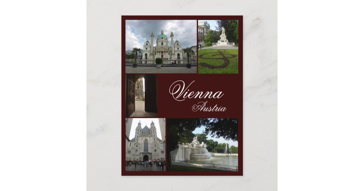 Vienna Collage Postcard | Zazzle