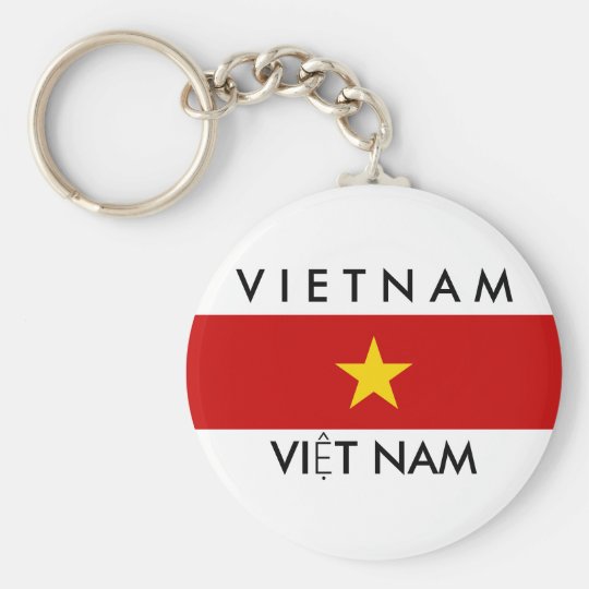 vietnam country flag name text symbol keychain | Zazzle.com