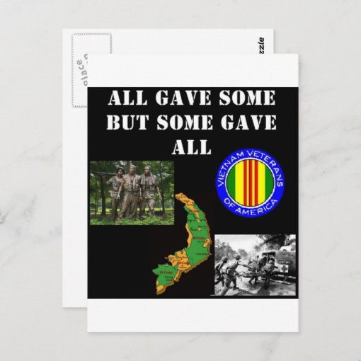 Vietnam Remembrance Postcard | Zazzle