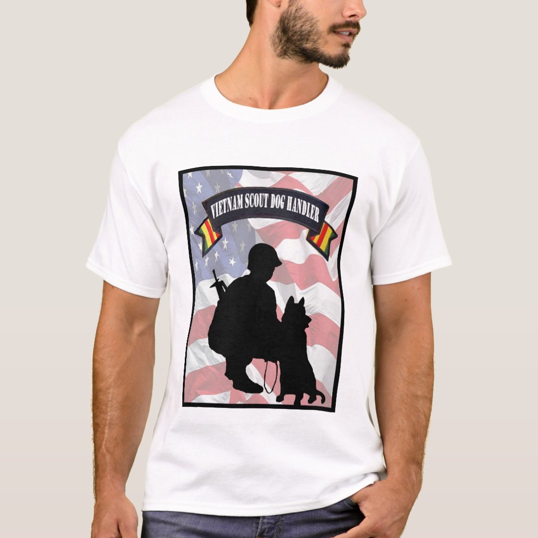 Vietnam Scout Dog Handler T-Shirt | Zazzle