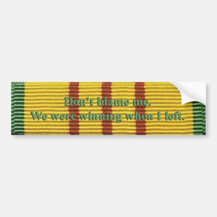 Vietnam service bumper sticker | Zazzle