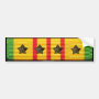 Vietnam Service Ribbon - 4 Campaign Stars Bumper Sticker | Zazzle