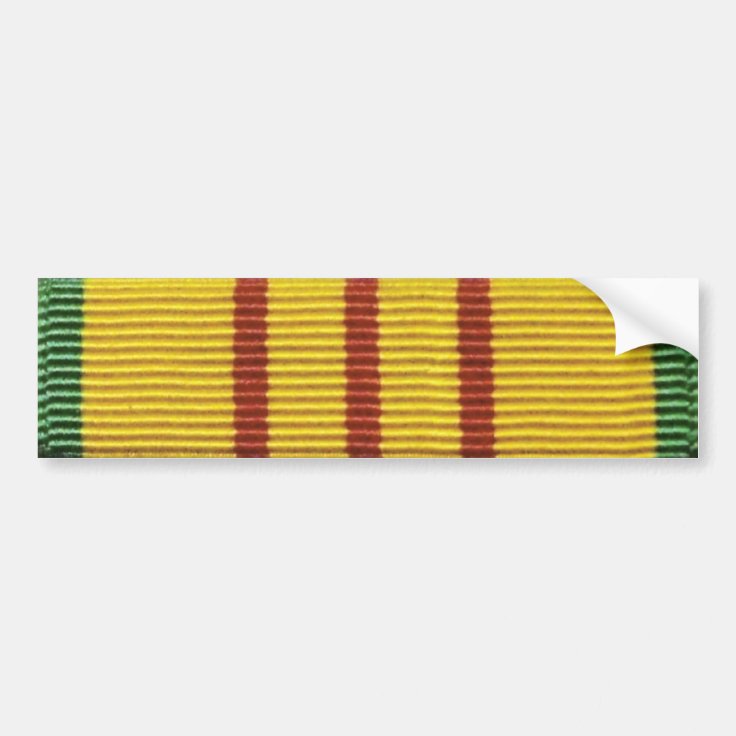Vietnam service ribbon bumper sticker | Zazzle