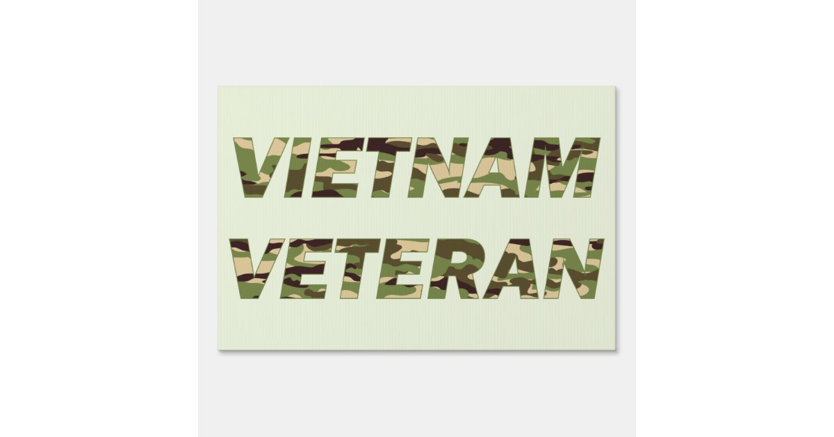 Vietnam Veteran Army Navy Sign | Zazzle