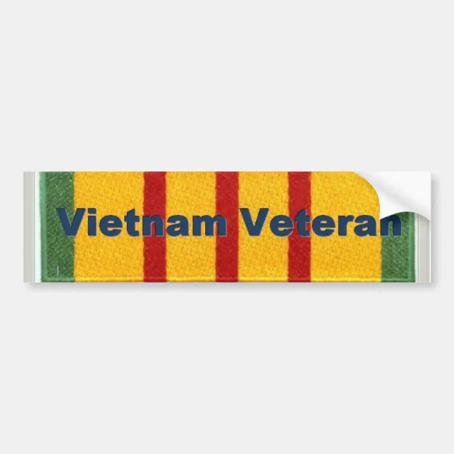 Vietnam Veteran Bumper Sticker | Zazzle
