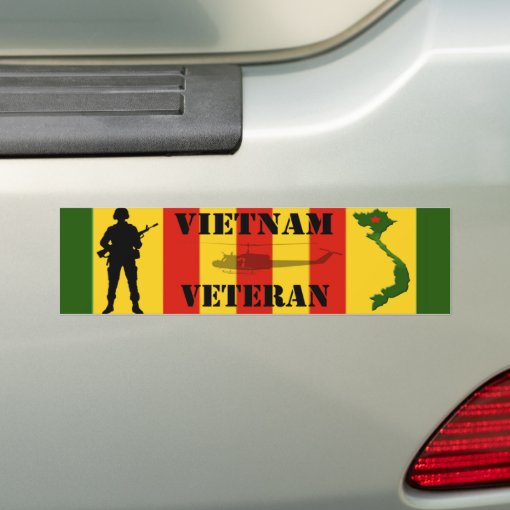 Vietnam Veteran Bumper Sticker | Zazzle
