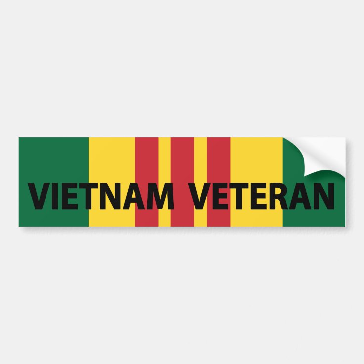 Vietnam Veteran Bumper Sticker | Zazzle