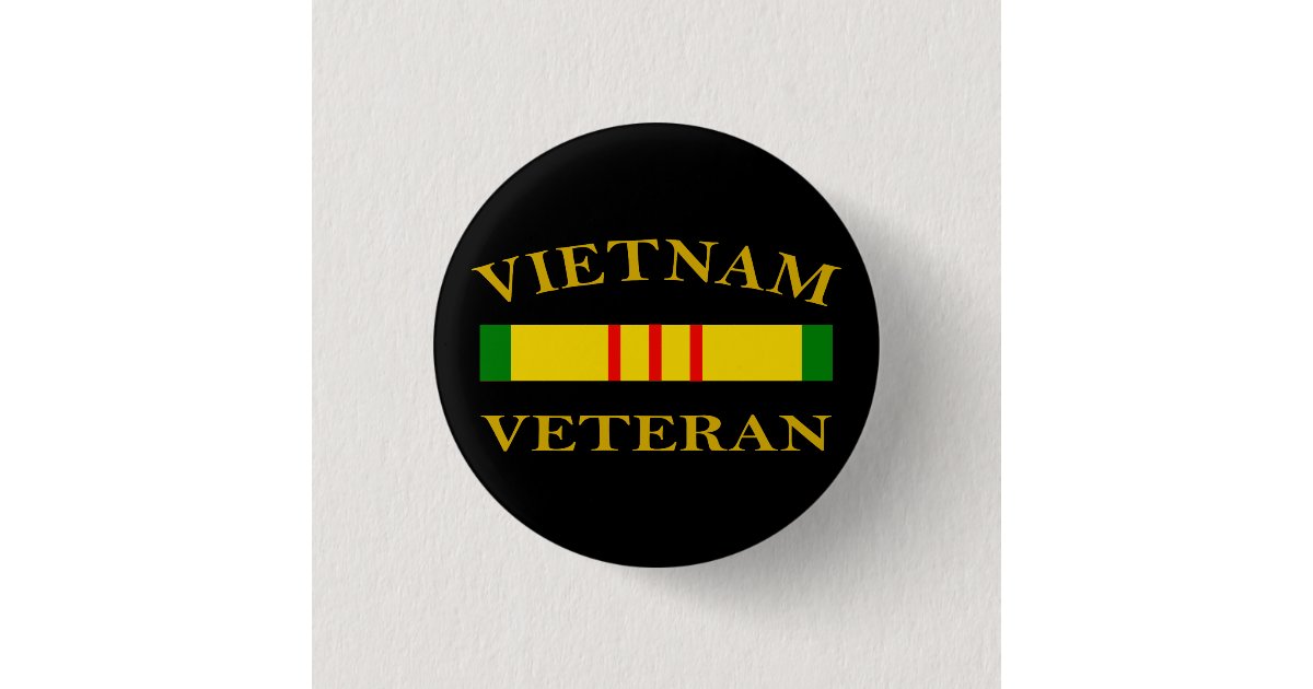 Vietnam Veteran Button | Zazzle