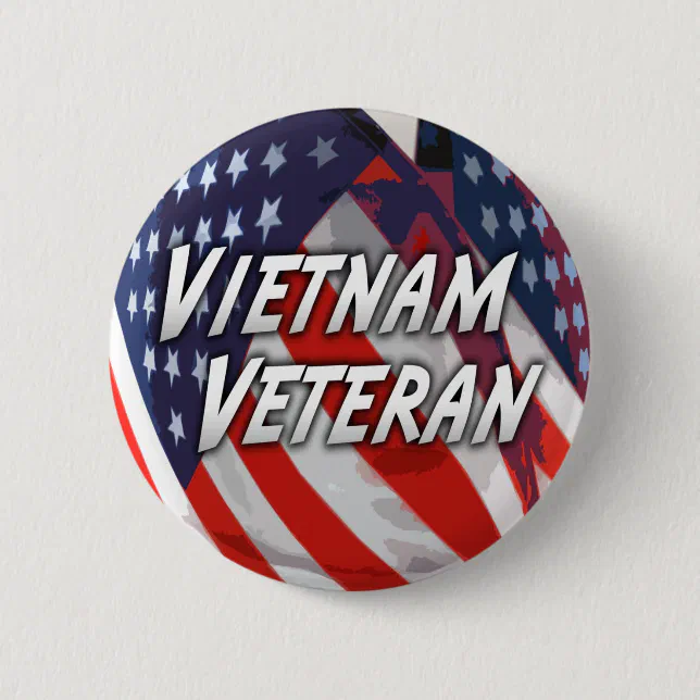 Vietnam Veteran Button | Zazzle