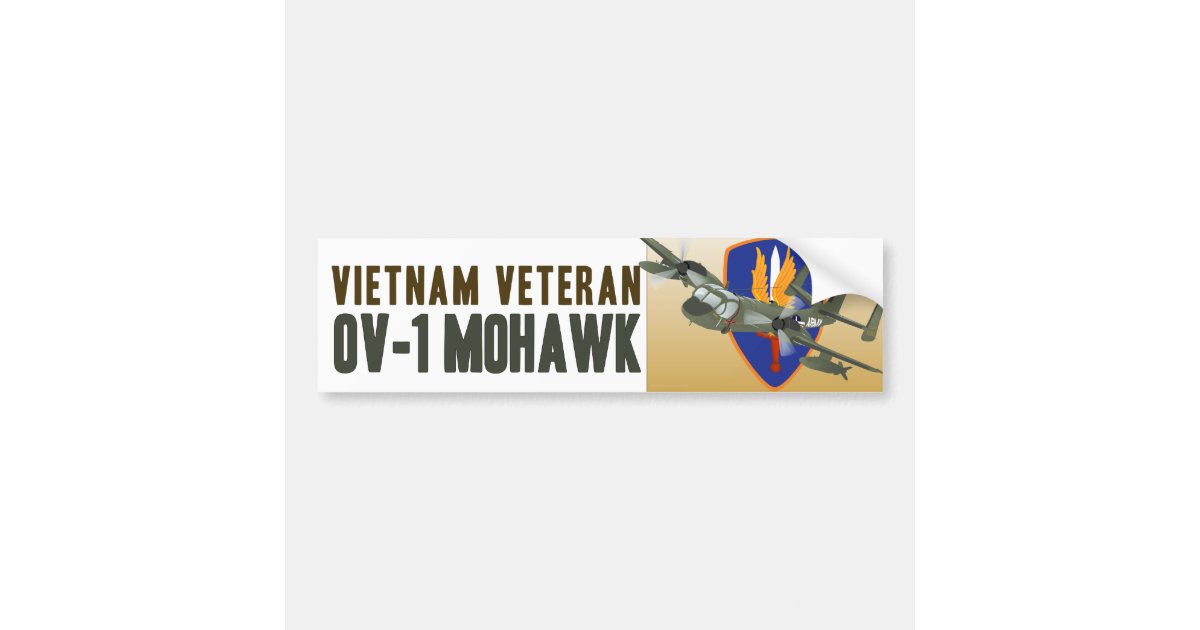 Vietnam Veteran Mohawk Bumper Sticker | Zazzle