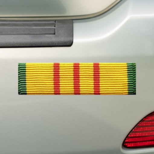 Vietnam veteran service ribbon bumper sticker | Zazzle