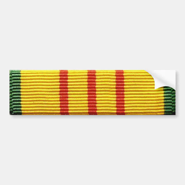 Vietnam veteran service ribbon bumper sticker | Zazzle