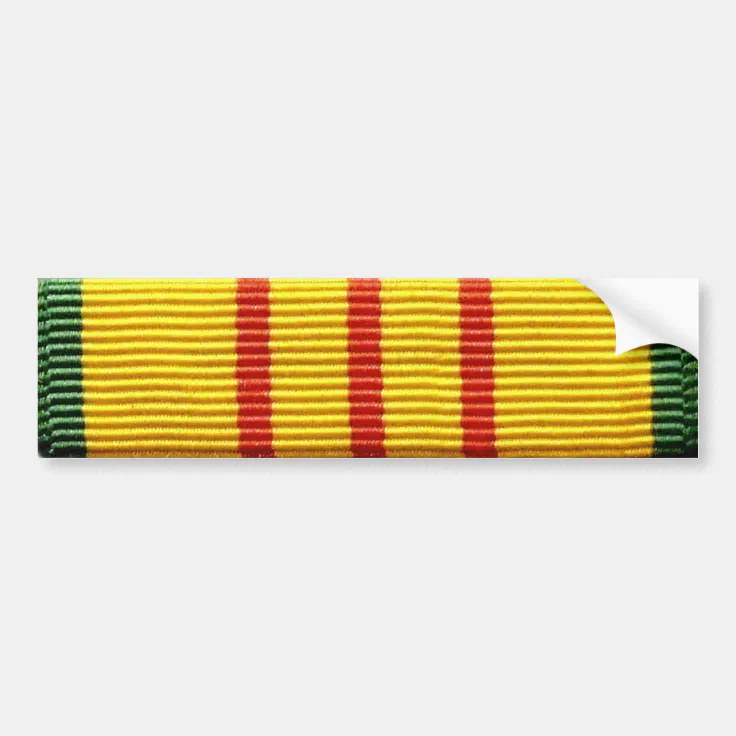 Vietnam veteran service ribbon bumper sticker | Zazzle