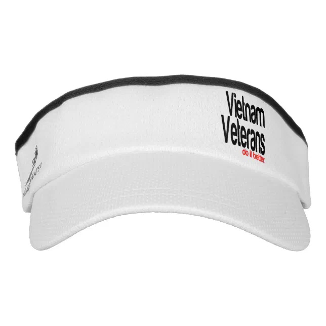Vietnam Veterans Do It Better Visor | Zazzle