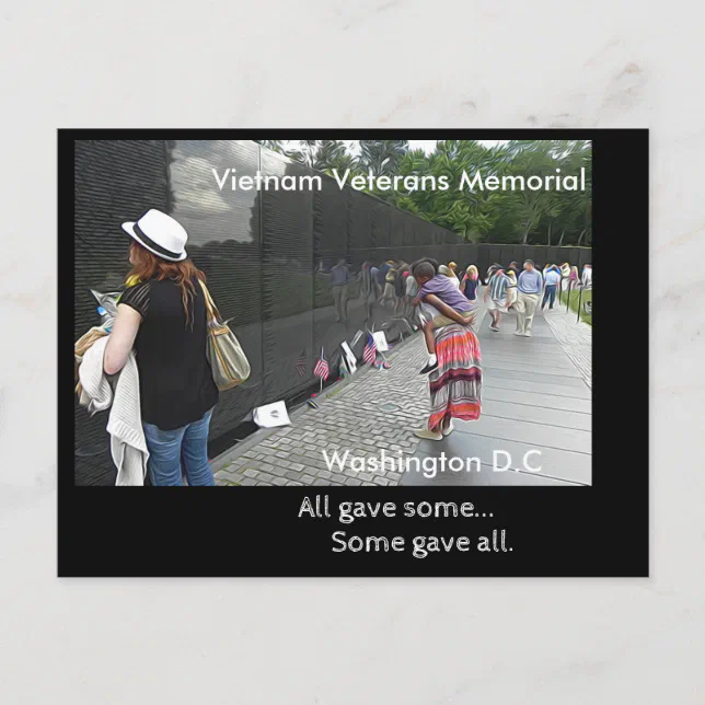 Vietnam Veterans Memorial - postcard | Zazzle