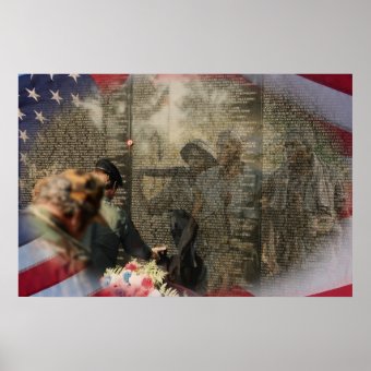 Vietnam Veterans' Memorial Poster | Zazzle