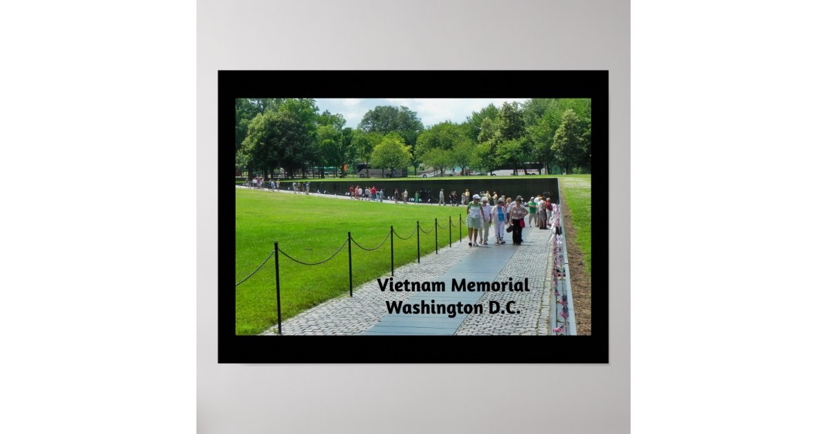 Vietnam Veterans Memorial Poster | Zazzle