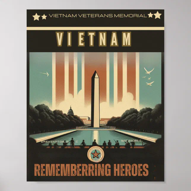Vietnam Veterans Memorial - Washington, D.C Poster | Zazzle