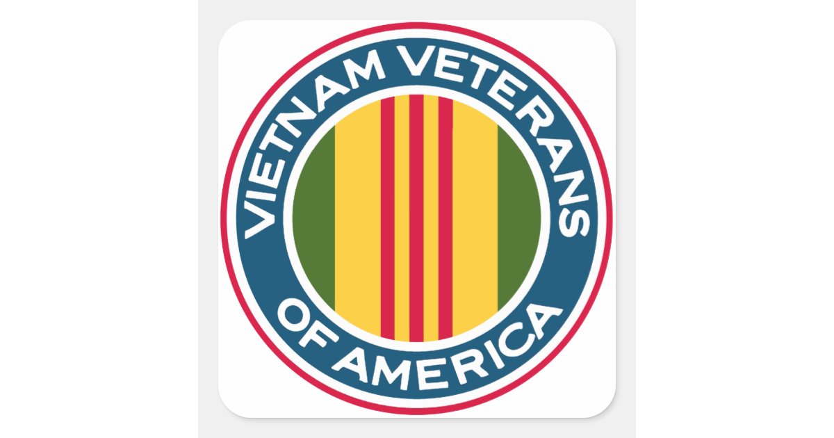 Vietnam Veterans of America Logo Square Sticker | Zazzle